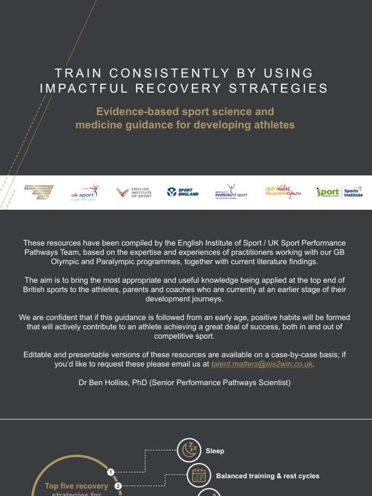 Train Consistently by Using Impactful Recovery Strategies Full Resource ...