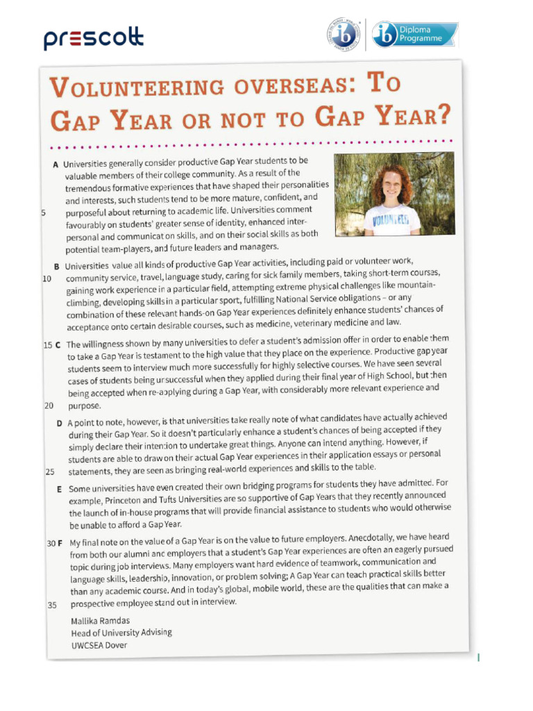 Gap Years | PDF