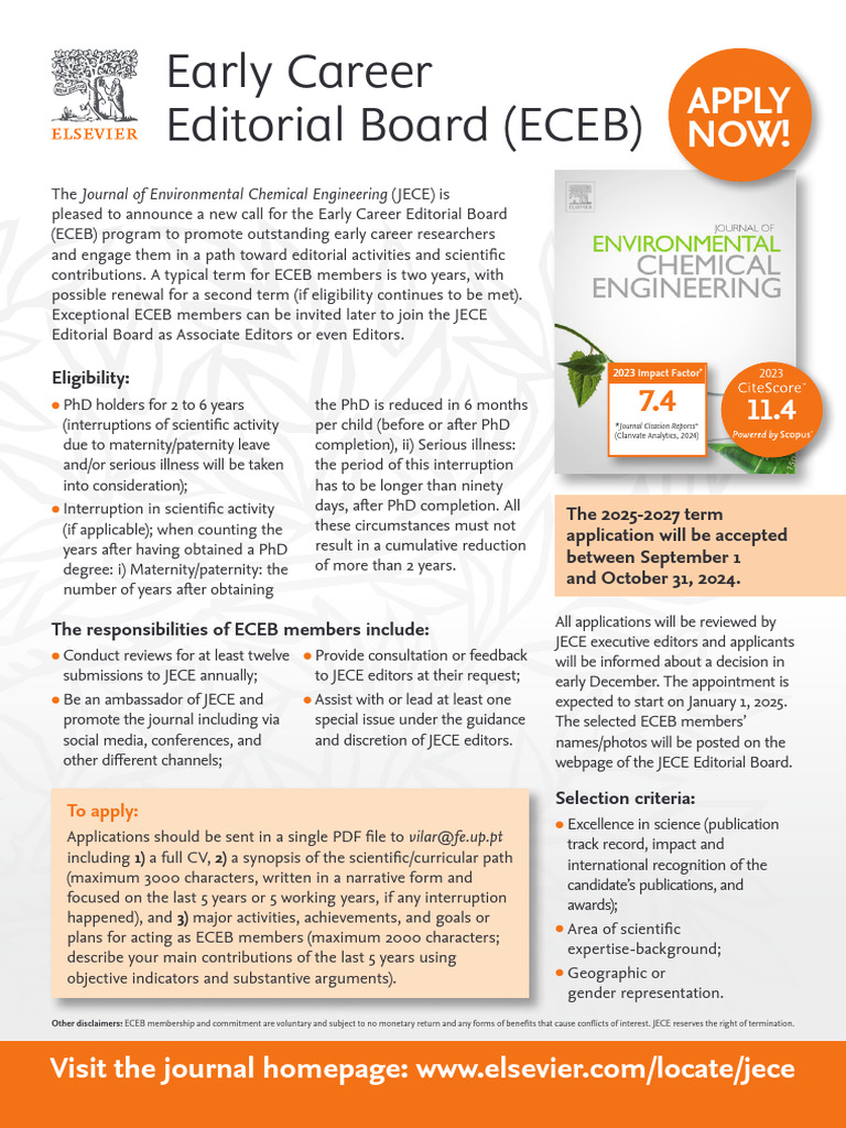 Journal of Environmental Chemical Engineering ECEB 1724419804 | PDF