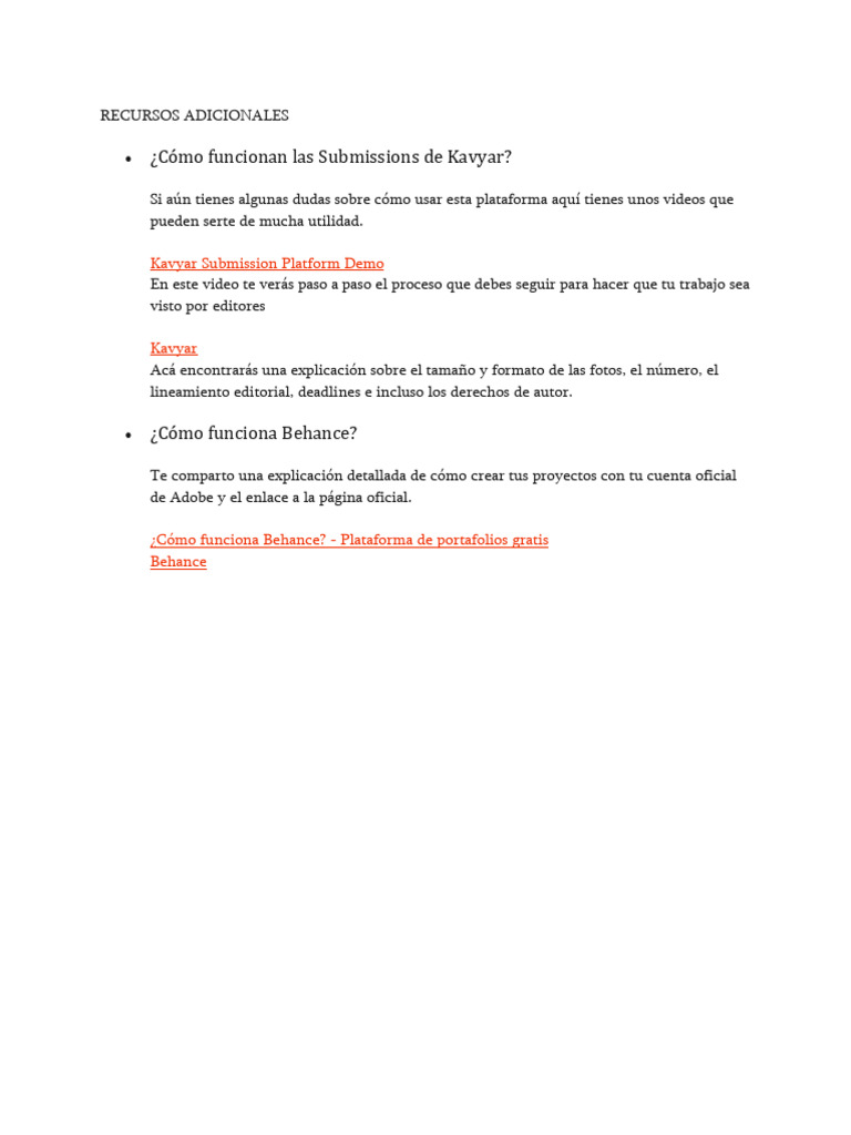 Recursos Adicionales | PDF