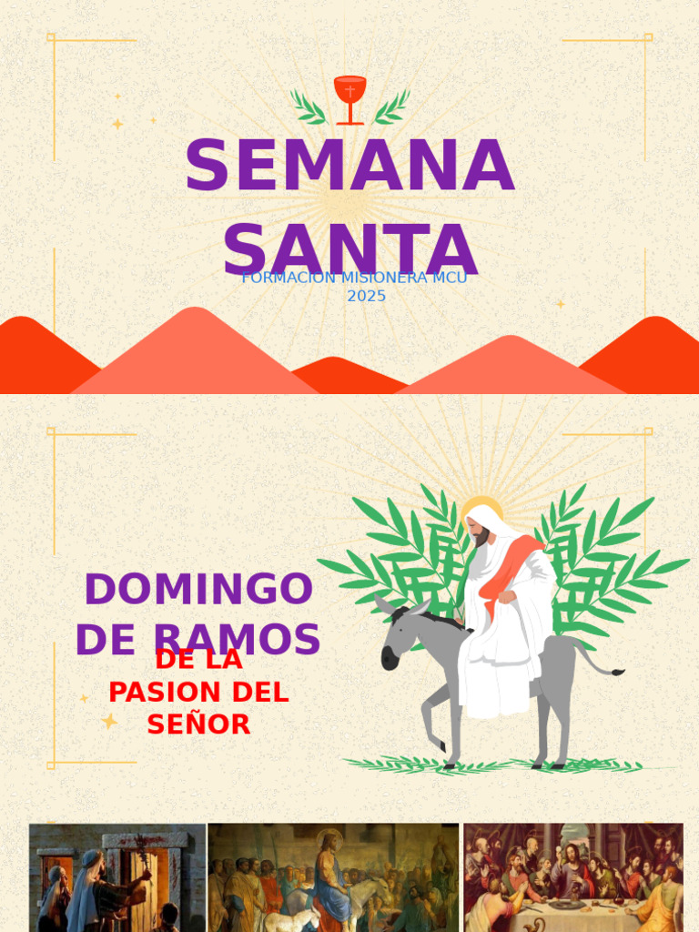 Semana Santa: Domingo de Ramos 2025 | PDF | Pascua de Resurrección ...