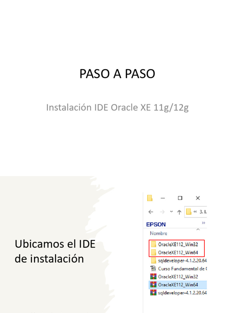 0. PASO A PASO - Instalacion y Admon del SGBD Oracle | PDF | Bases de ...
