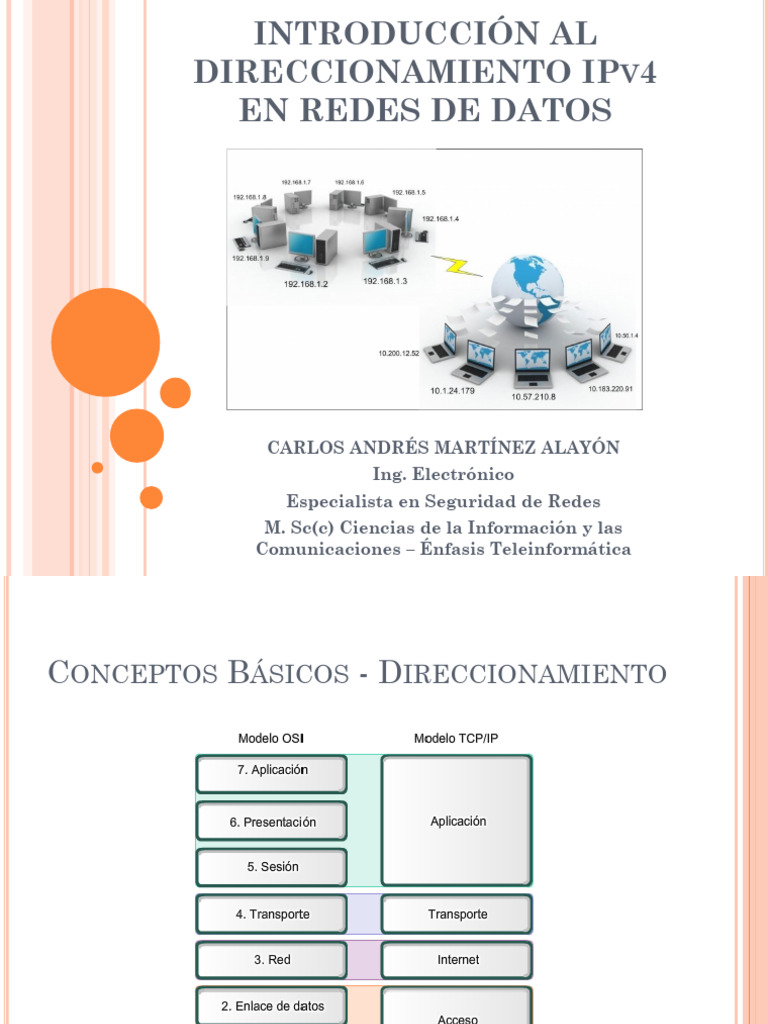 INTRODUCCIÓN AL DIRECCIONAMIENTO IPv4 EN REDES DE DATOS | PDF | Dirección IP | Protocolos de red
