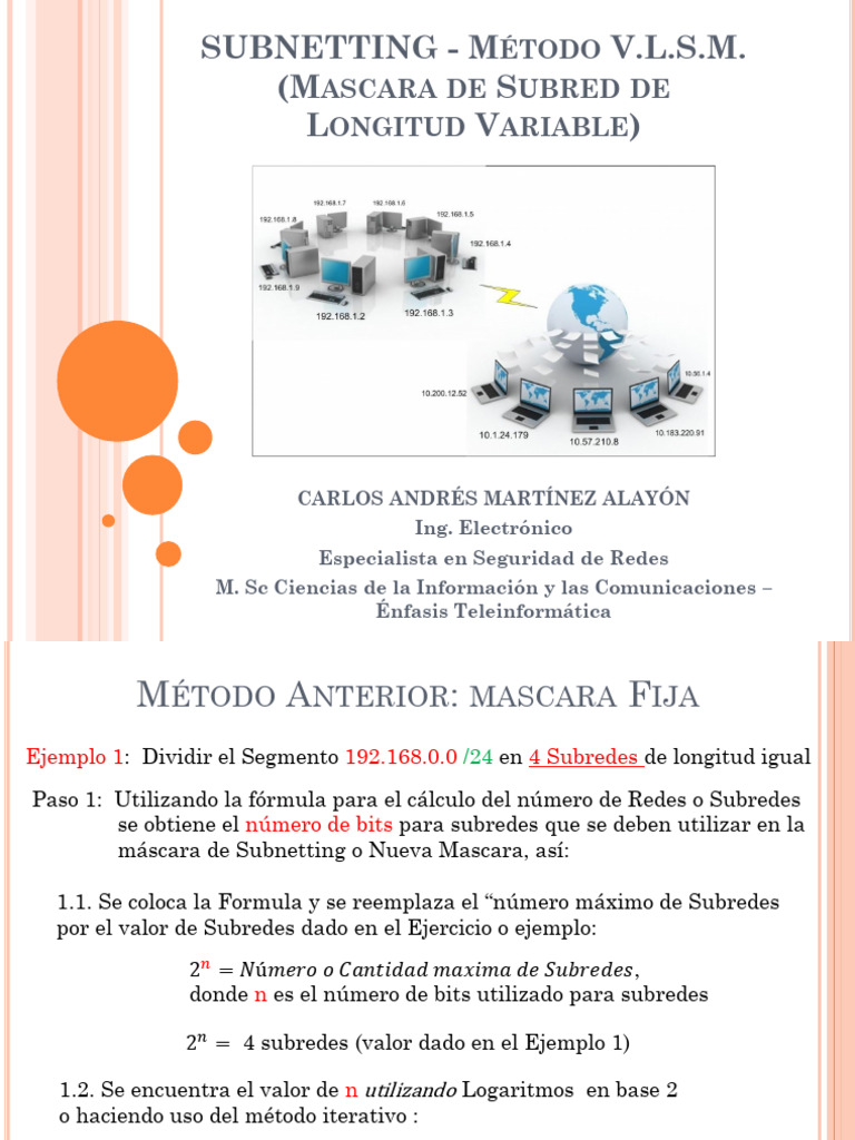SUBNETTING IPv4 Método VLSM Completo 2024-3 UD | PDF | Red de área amplia | Protocolos de internet