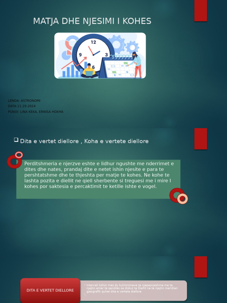 Matja Dhe Njesimi I Kohes | PDF