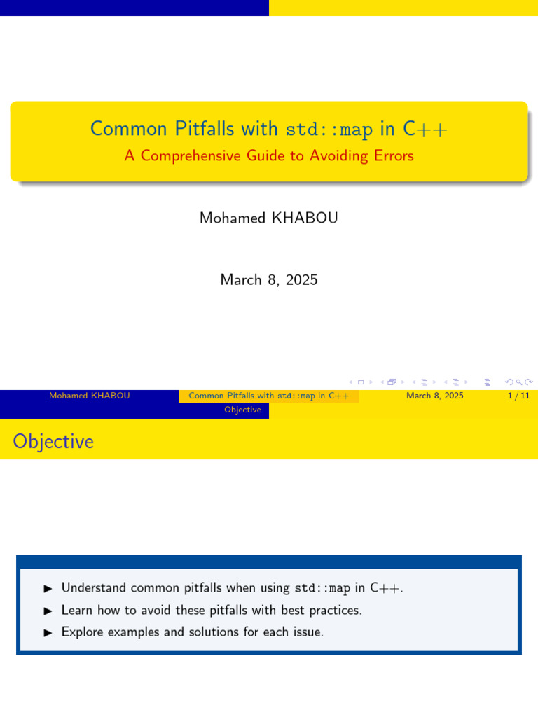 Common Pitfalls With Std::map in C++ | PDF | C++ | Computer Science