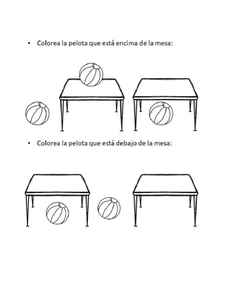 Arriba - Abajo Encima - Debajo Adentro - Afuera Ovalo - Rombo | PDF