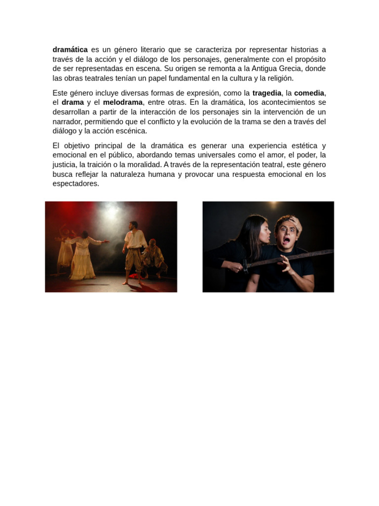 Que Es Dramática | PDF
