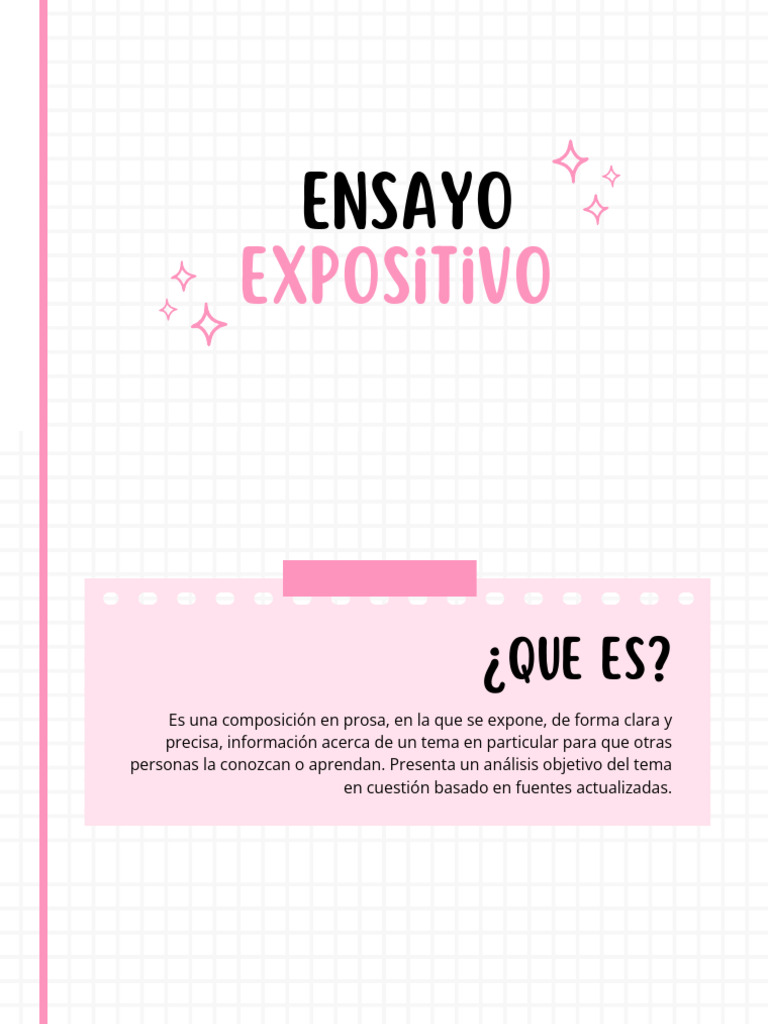 Guía del ensayo expositivo: estructura y tipos | PDF | Ensayos