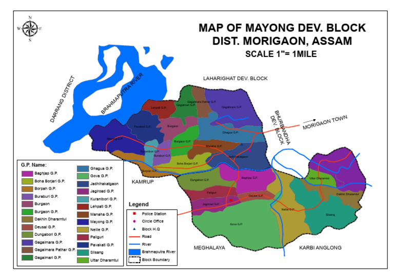 Morigaon District Development Blocks Map | PDF