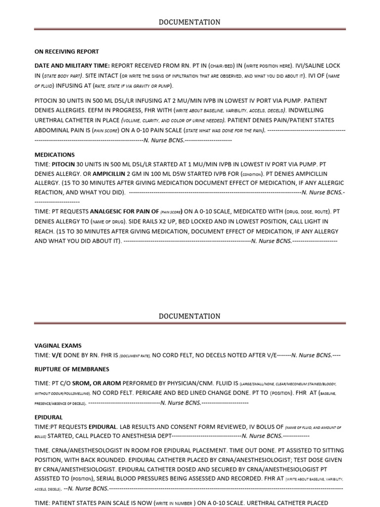 How To Write Nursing Notes Examples | PDF | Infants | Midwifery