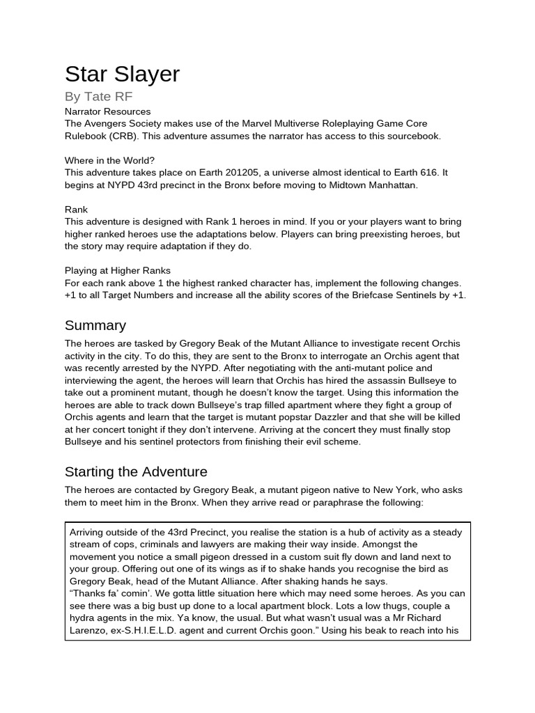 1.02 Avengers Society - Star Slayer | PDF
