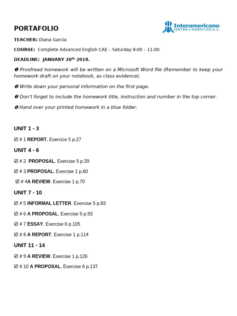 Portfolio - Cae | PDF