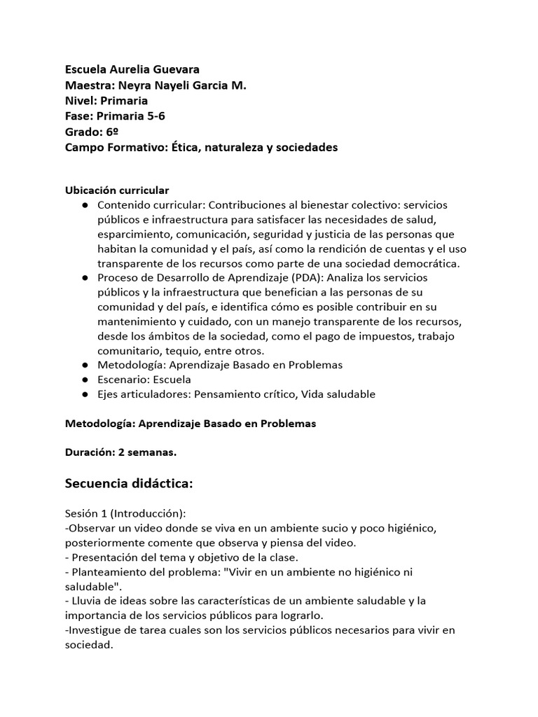 Planeacion Febrero. | PDF | Sociedad | Aprendizaje