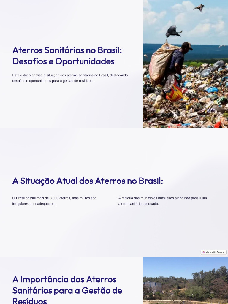 Aterros-Sanitarios-no-Brasil-Desafios-e-Oportunidades | PDF | Desperdício | Aterro
