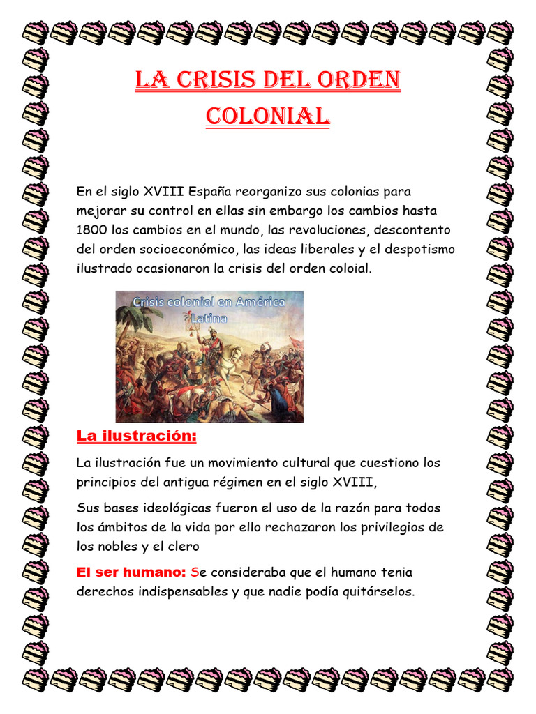 La Crisis Del Orden Colonial | PDF | Era de iluminacion | Imperio español