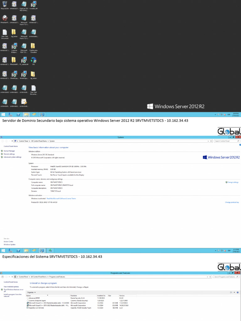 Documentacion de Actualizacion de Windows Server 2012 R2 a Windows Server 2016 | PDF