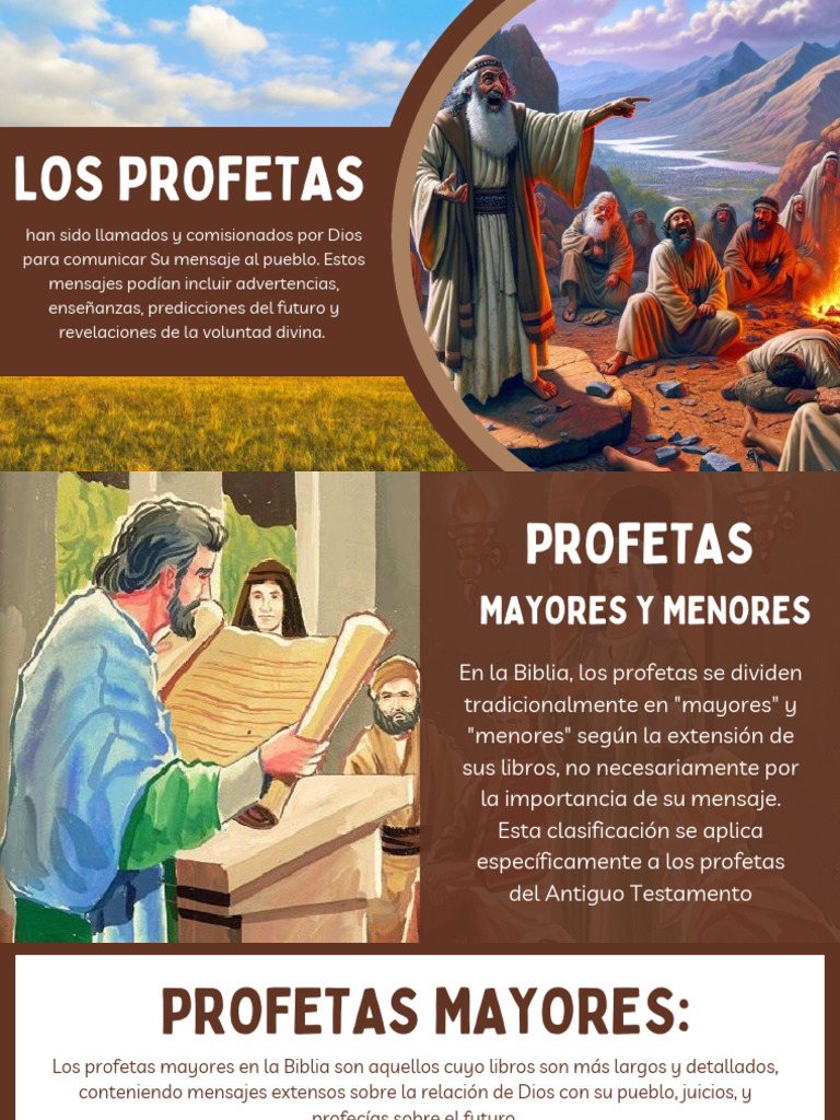 Profetas de la Biblia: Mayores y Menores | PDF | Profecía | Jesús