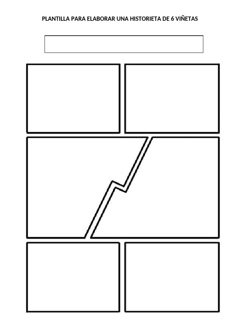 Plantilla para Elaborar Una Historieta de 6 Viñetas | PDF