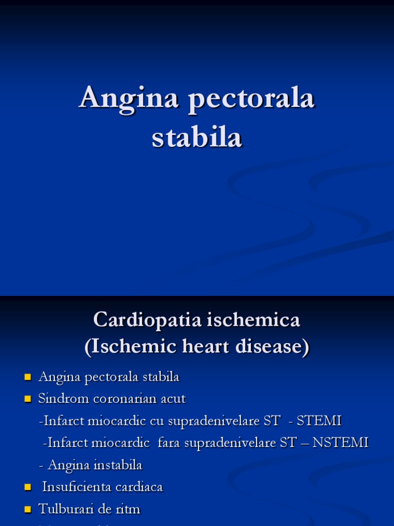 Angina Pectorala Stabila | PDF