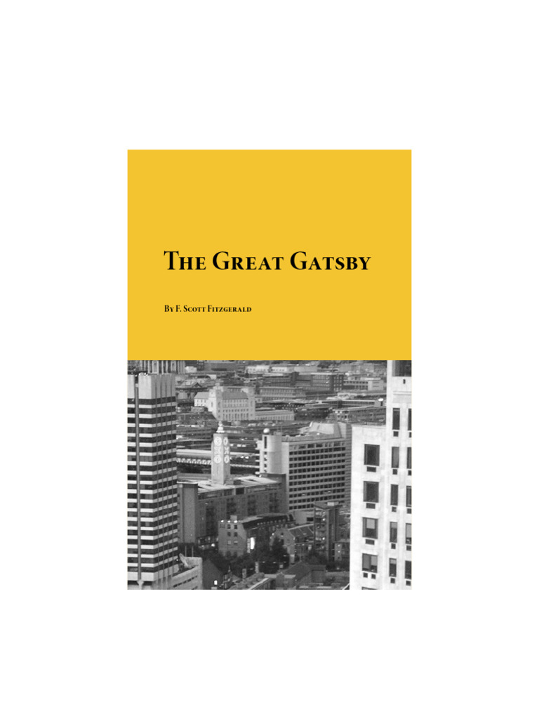 Open The Great Gatsby PDF | PDF