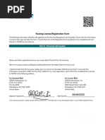 Form 2F (Sample) | PDF | Nursing | Licensure