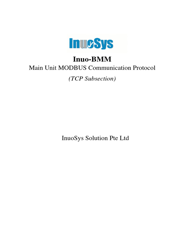Inuo_bmm Modbus Tcp Com - Address | PDF | Port (Computer Networking) | Integer (Computer Science)
