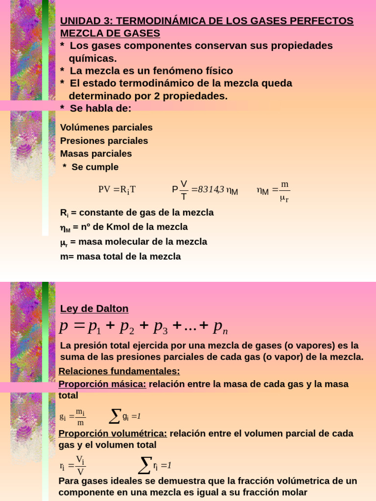 Presentación Gases Ideales | PDF | Gases | Física Aplicada e ...