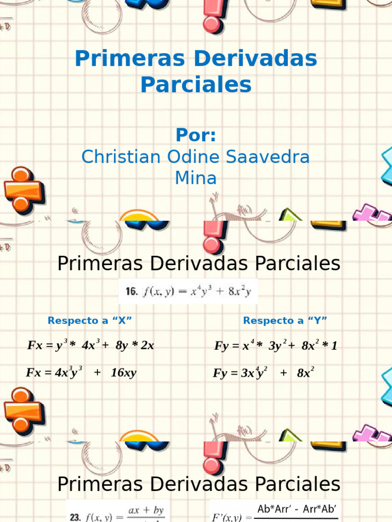 Primeras Derivadas Parciales | PDF
