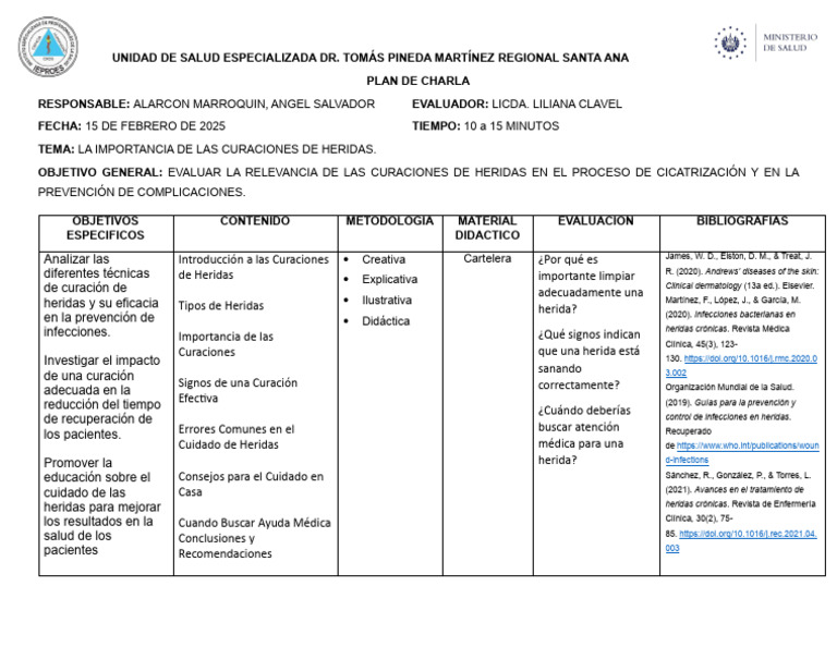 Importancia de las Curaciones de Heridas | PDF | Ciencias de la Salud ...