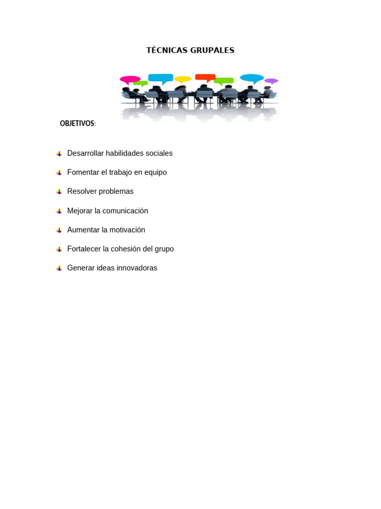 Técnicas Grupales | PDF