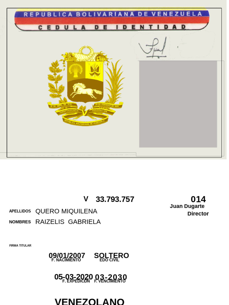Pdfcoffee.com Cedula Venezolana v2pdf 4 PDF Free | PDF