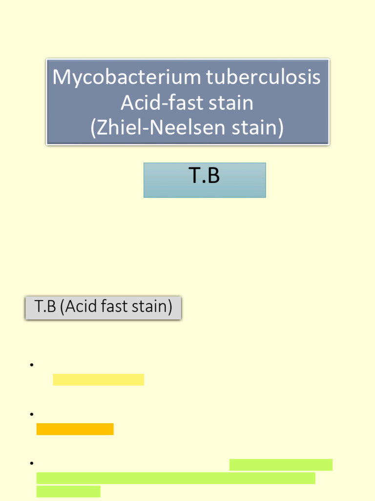 Lab 6 General Micro Practical - Acid Fast Stain | PDF | Staining | Microbiology