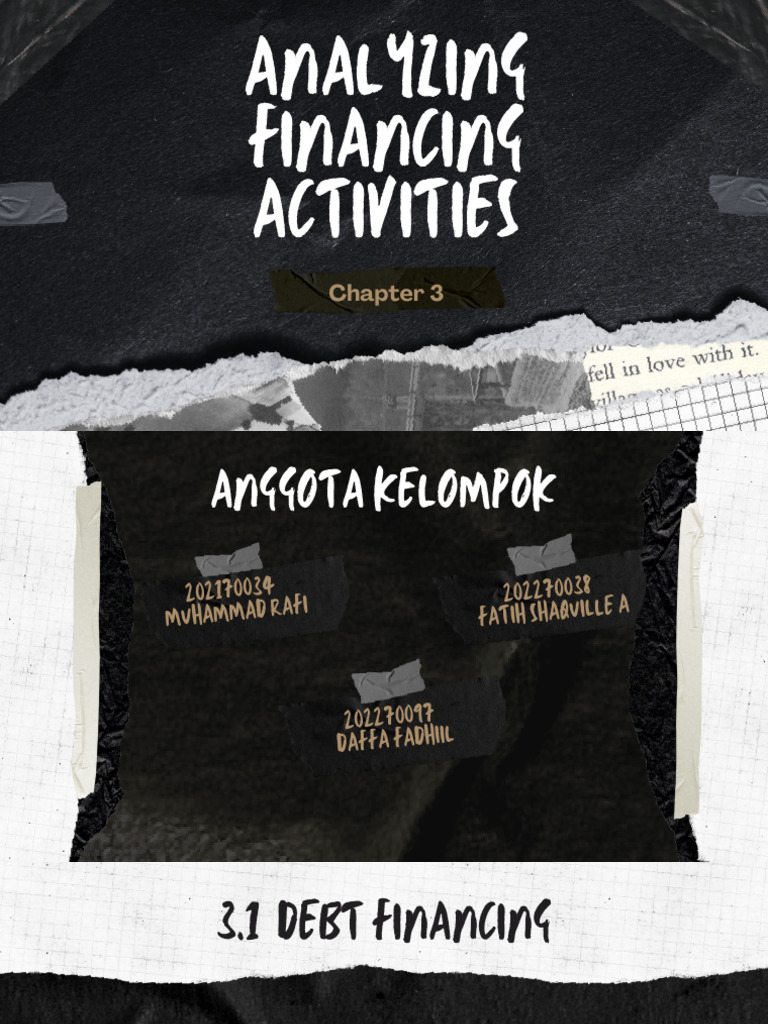 Chapter 3_ Analyzing Financing Activities | PDF