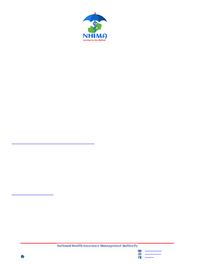 NHIMA Membership Confirmation Letter | PDF | Social Programs | Public ...