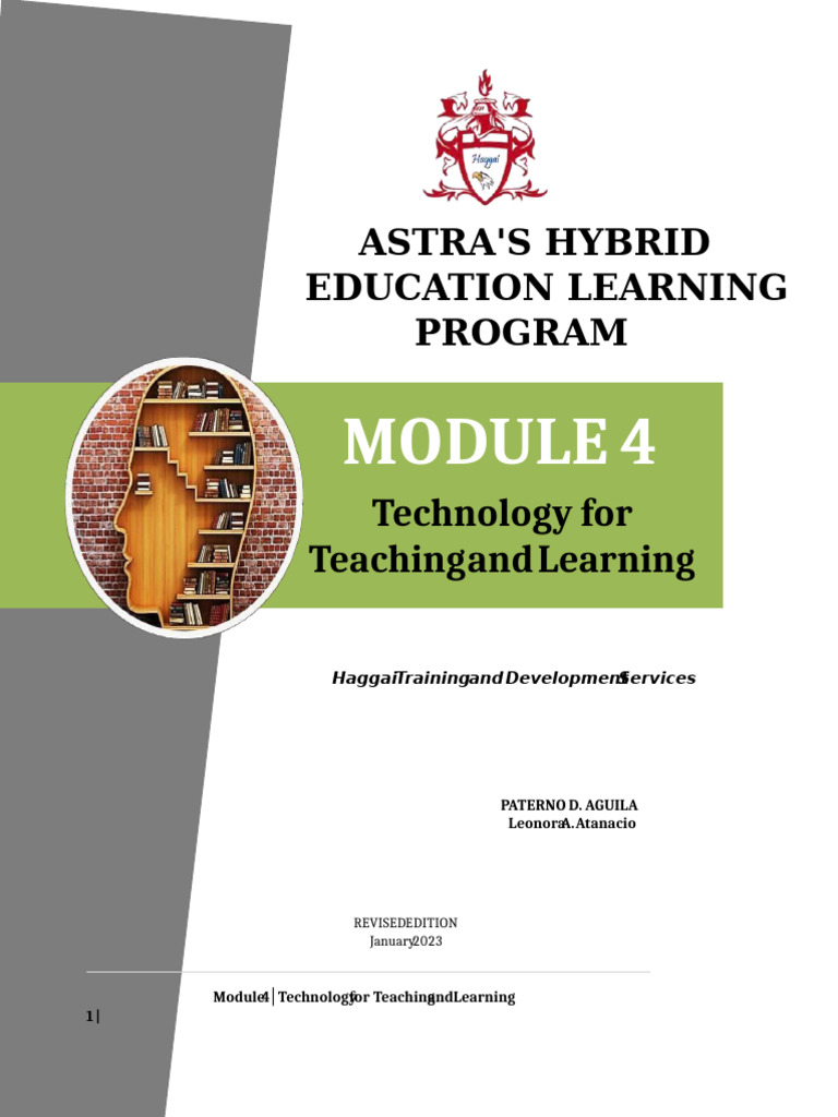 Educational Technology for Teaching Module | PDF | Learning | Educational Technology