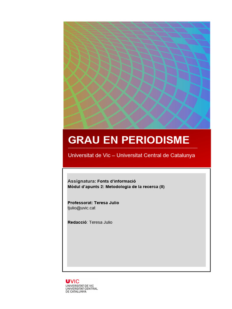 apunts 2 FONTS D’INFORMACIÓ | PDF