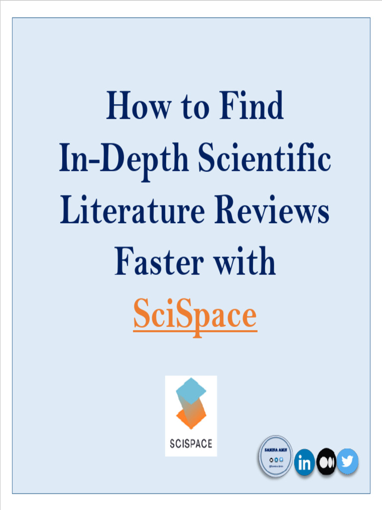 How To Conduct Literature Reviews Faster With SciSpace | PDF | Information Retrieval | Computing
