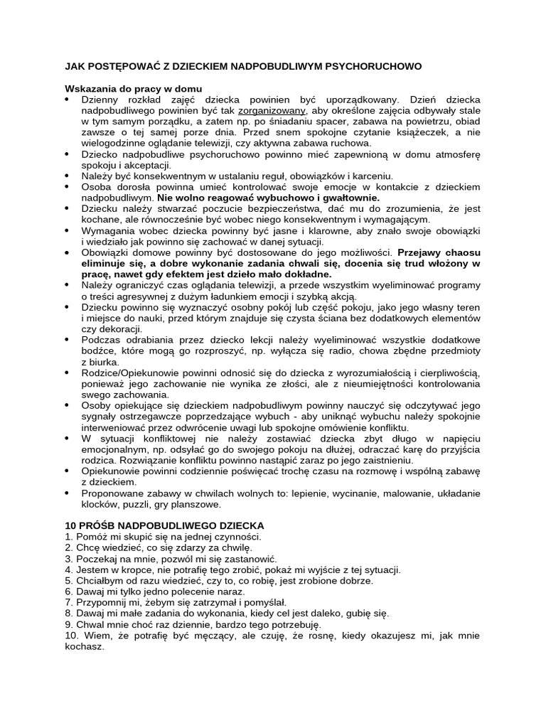 adhd dla rodziców | PDF