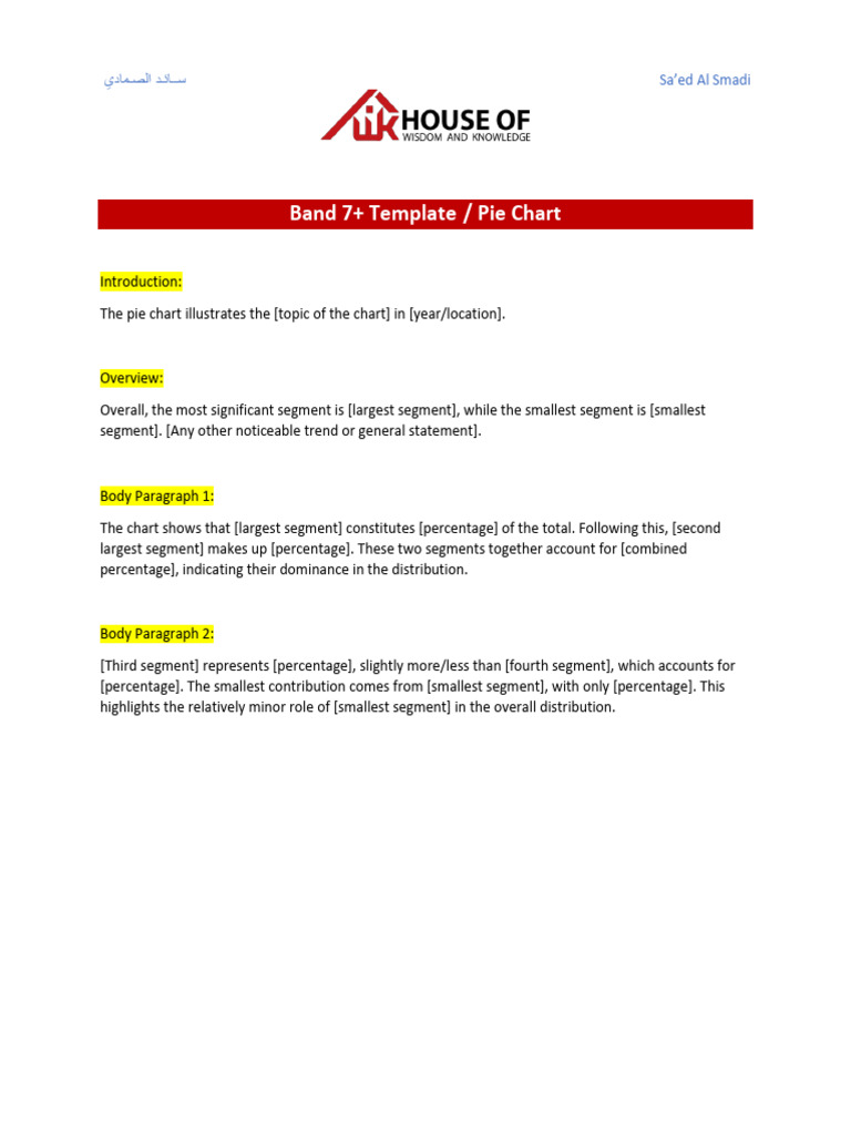 Pie Chart Template 2024 | PDF