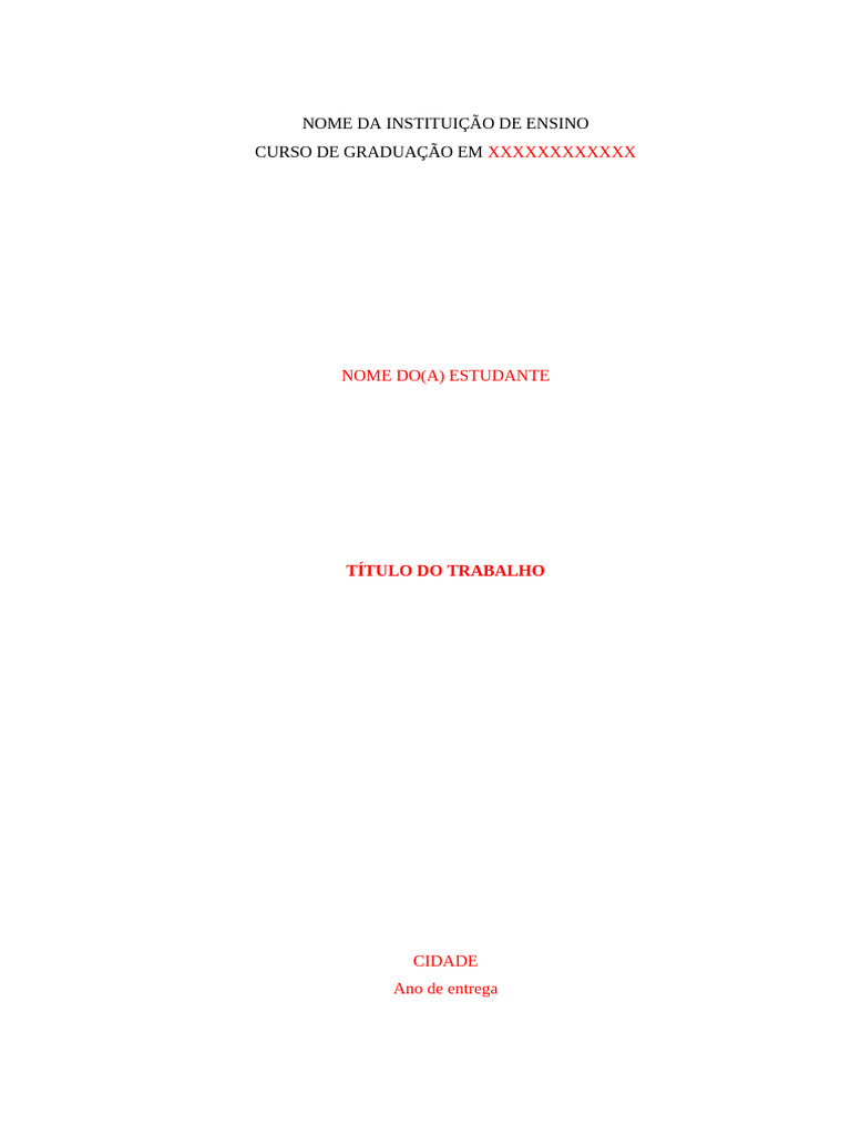 Modelo de Projeto de Pesquisa TCC 1 | PDF | Science