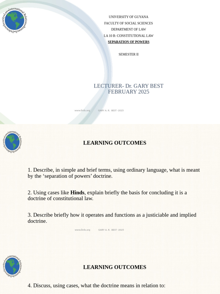 Separation of Powers | PDF | Separation Of Powers | Due Process