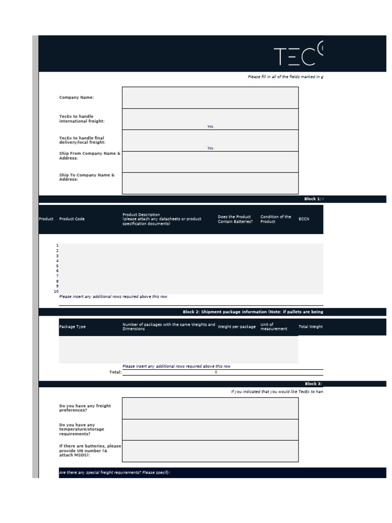 Freight Quote Template Instructions | PDF | Cargo | Pallet