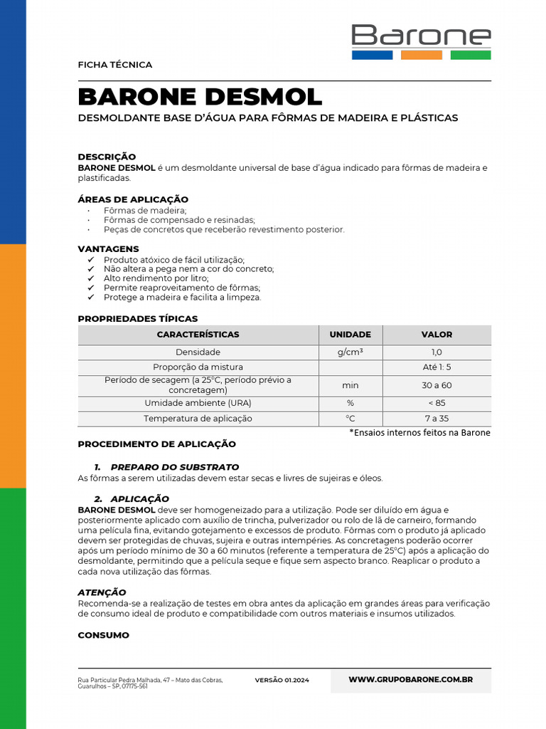 FT Barone Desmol V01.2024 | PDF
