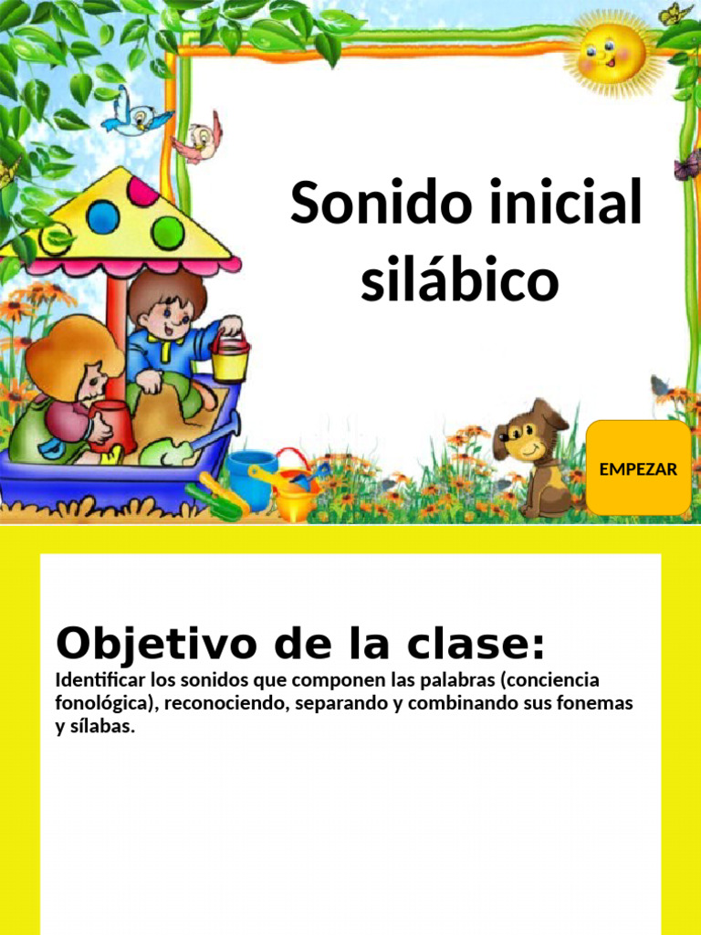 1 PPT Silabas m p s | PDF | Sílaba | Lingüística