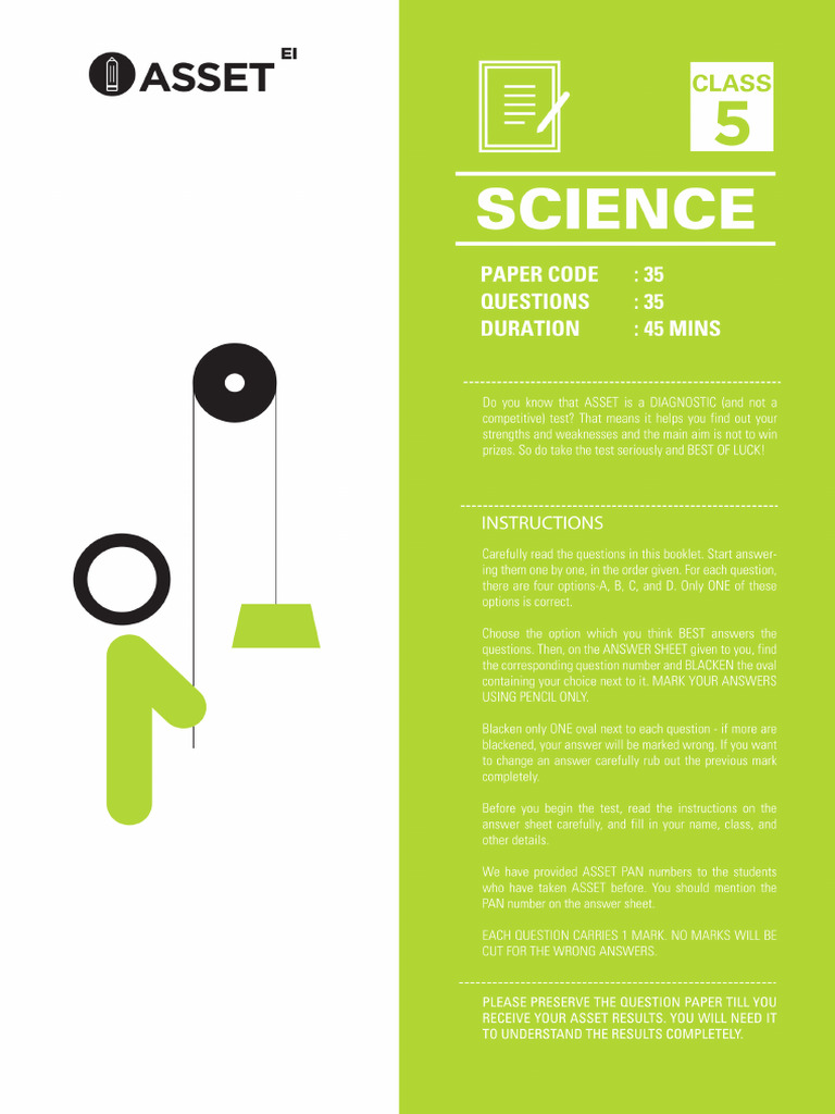 Science Class 5 Assest Sample Paper | PDF | Breathing | Water