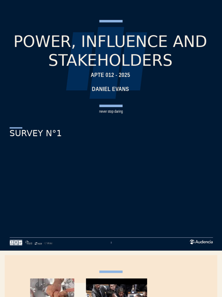 Power and Influence 2025 Session 1 | PDF | Leadership | Project Management