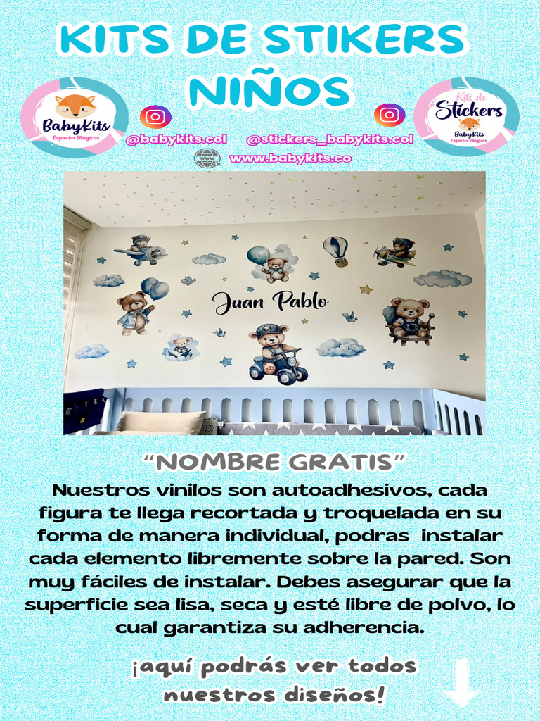 Catalogo Kits Stickers Niños | PDF