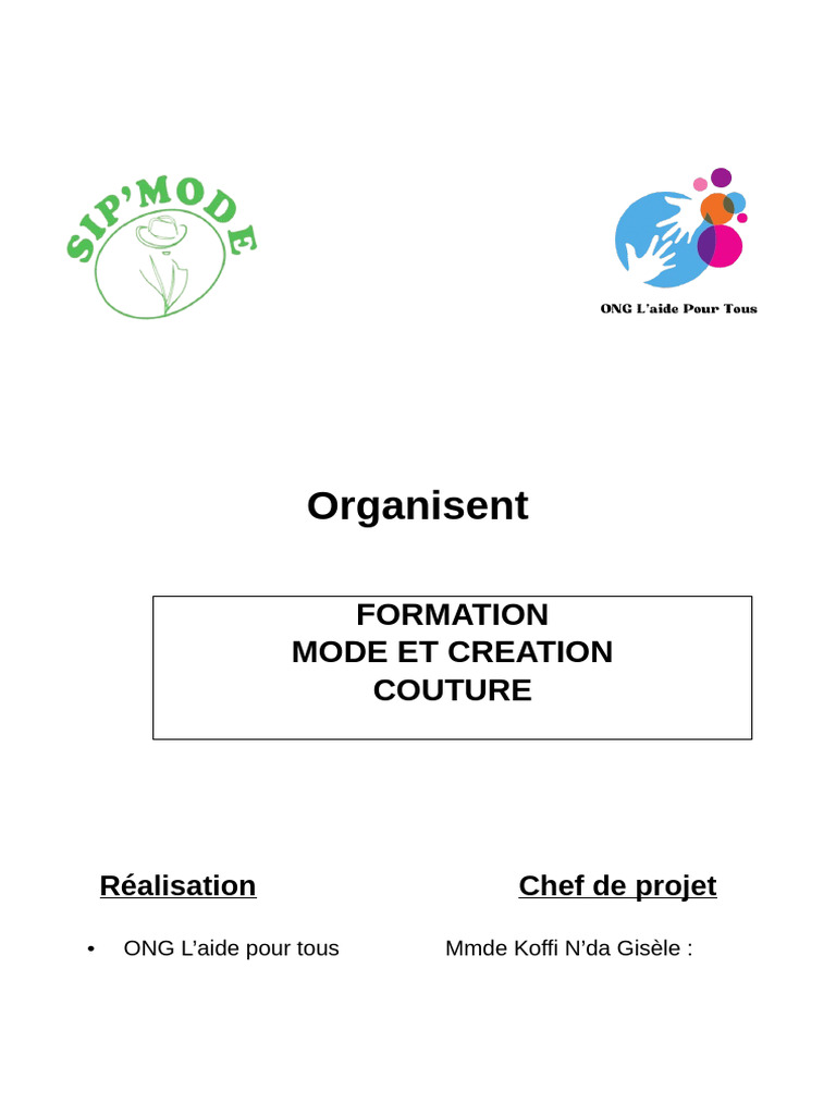 Formation en Mode et Couture SIP’MODE | PDF | Couture | Vêtements