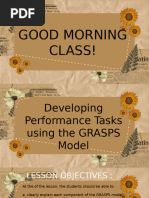 Grasping The GRASPS | PDF | Educational Assessment | Learning